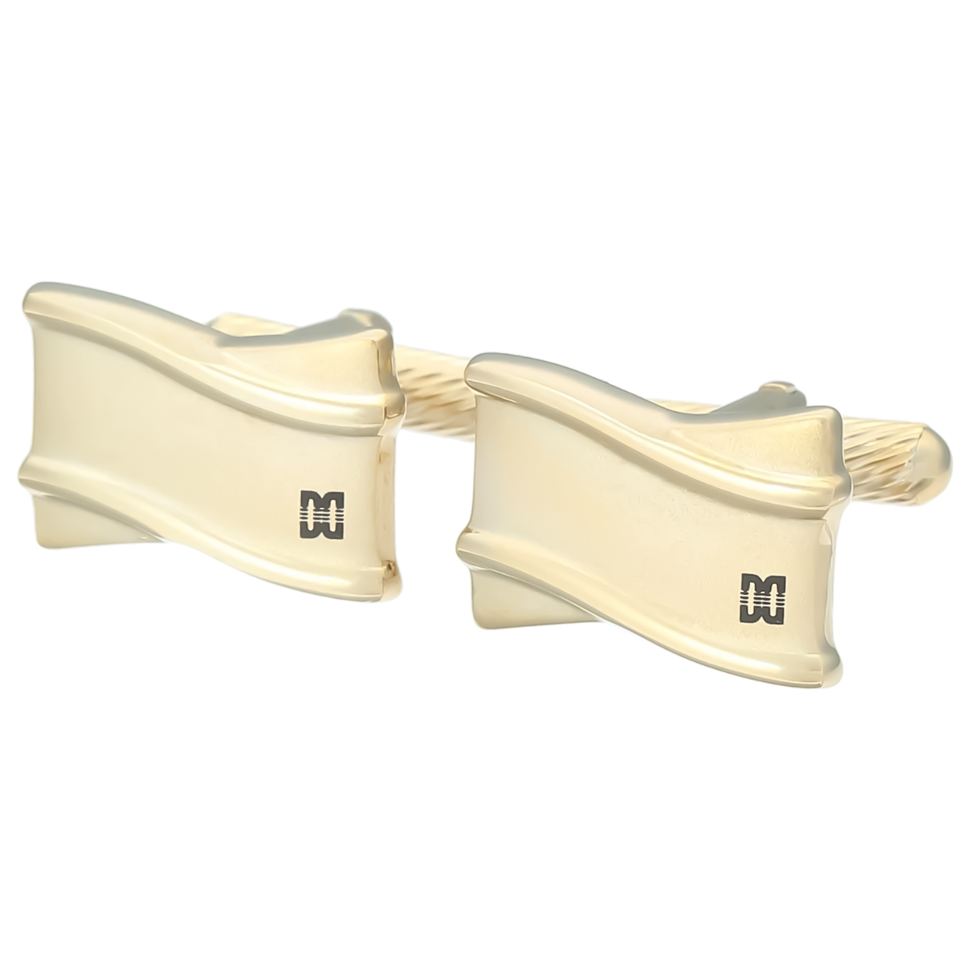 ダブルウェーブカフス ゴールド / DAKS（ダックス）のカフス通販 | Cuffs Gallery（カフスギャラリー）カフスとタイピンの通販}