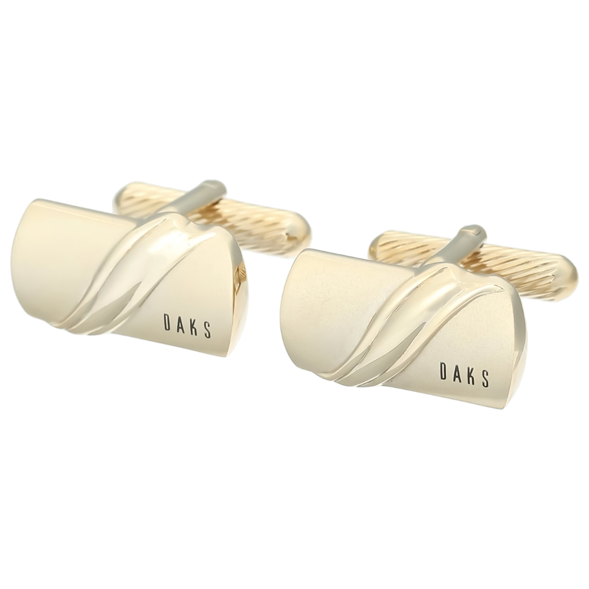 ダイヤゴナルラインカフス ゴールド / DAKS（ダックス）のカフス通販 | Cuffs Gallery（カフスギャラリー）カフスとタイピンの通販}