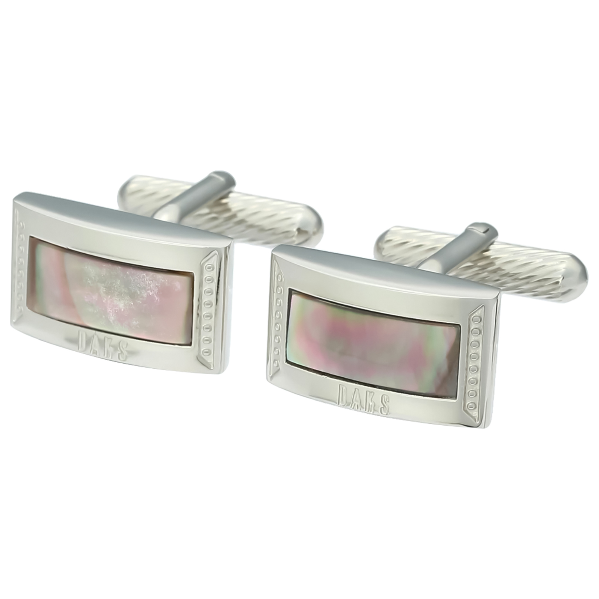 レクタングルデコレーションシェルカフス ブラック / DAKS（ダックス）のカフス通販 | Cuffs Gallery（カフスギャラリー）カフスとタイピンの通販}