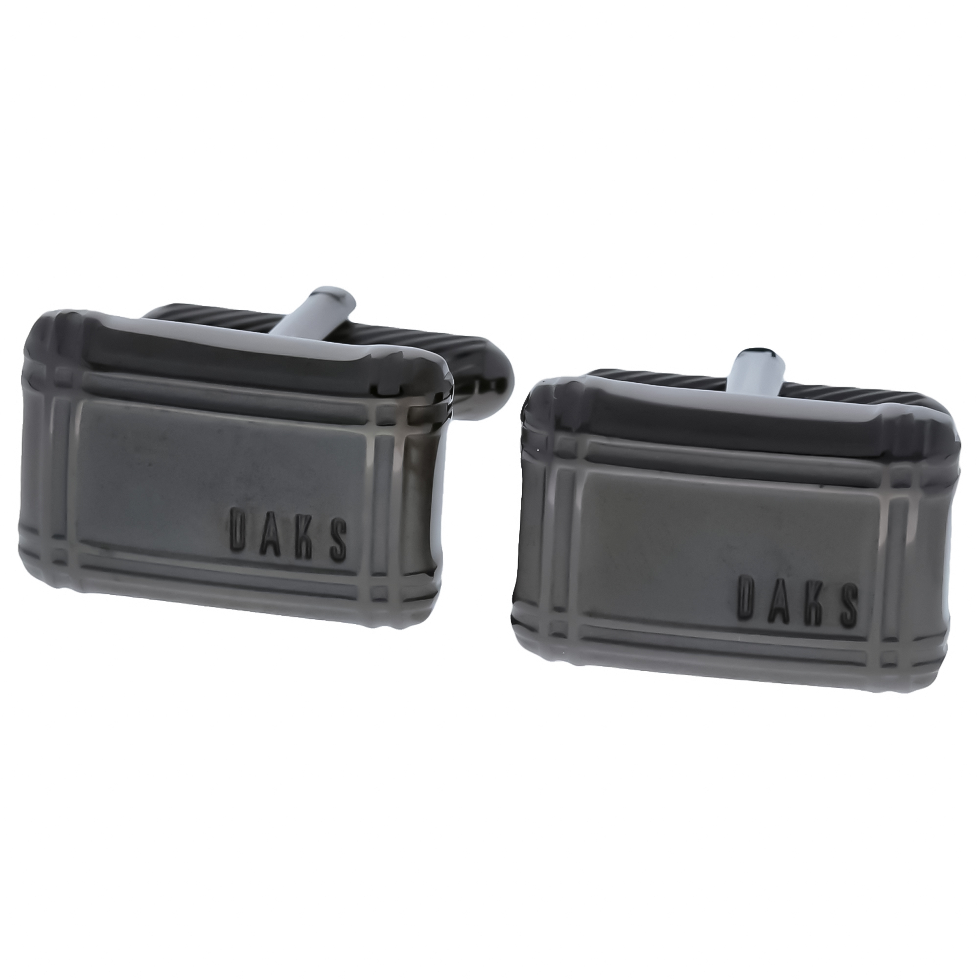 フレームロゴカフス ブラック / DAKS（ダックス）のカフス通販 | Cuffs Gallery（カフスギャラリー）カフスとタイピンの通販}